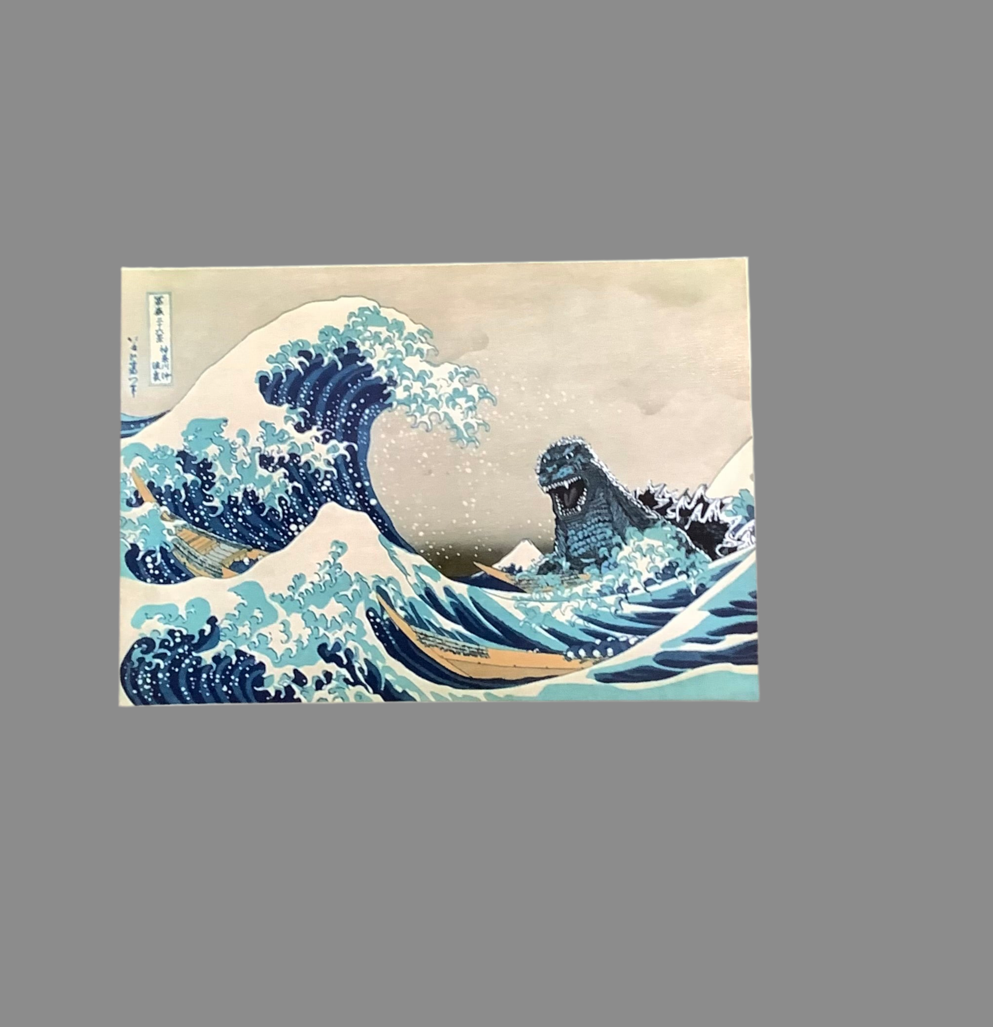 Godzilla giant wave poster – Coastal Chaos